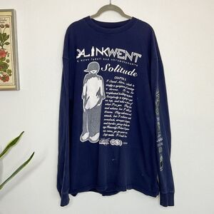 Vintage | Shirts | Vintage 9s Dalinkwent Longsleeve Blue Graphic ...